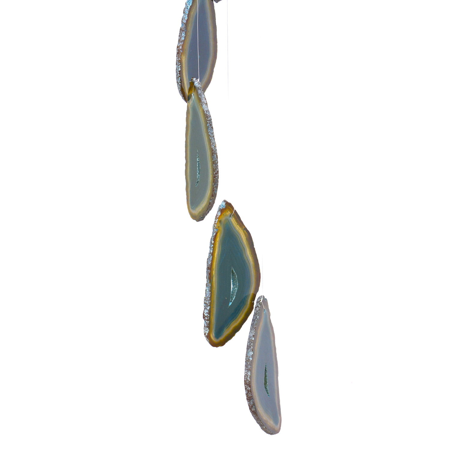 Móbile de Pedra Ágata Verde Grande em Oferta | Helena Cristais