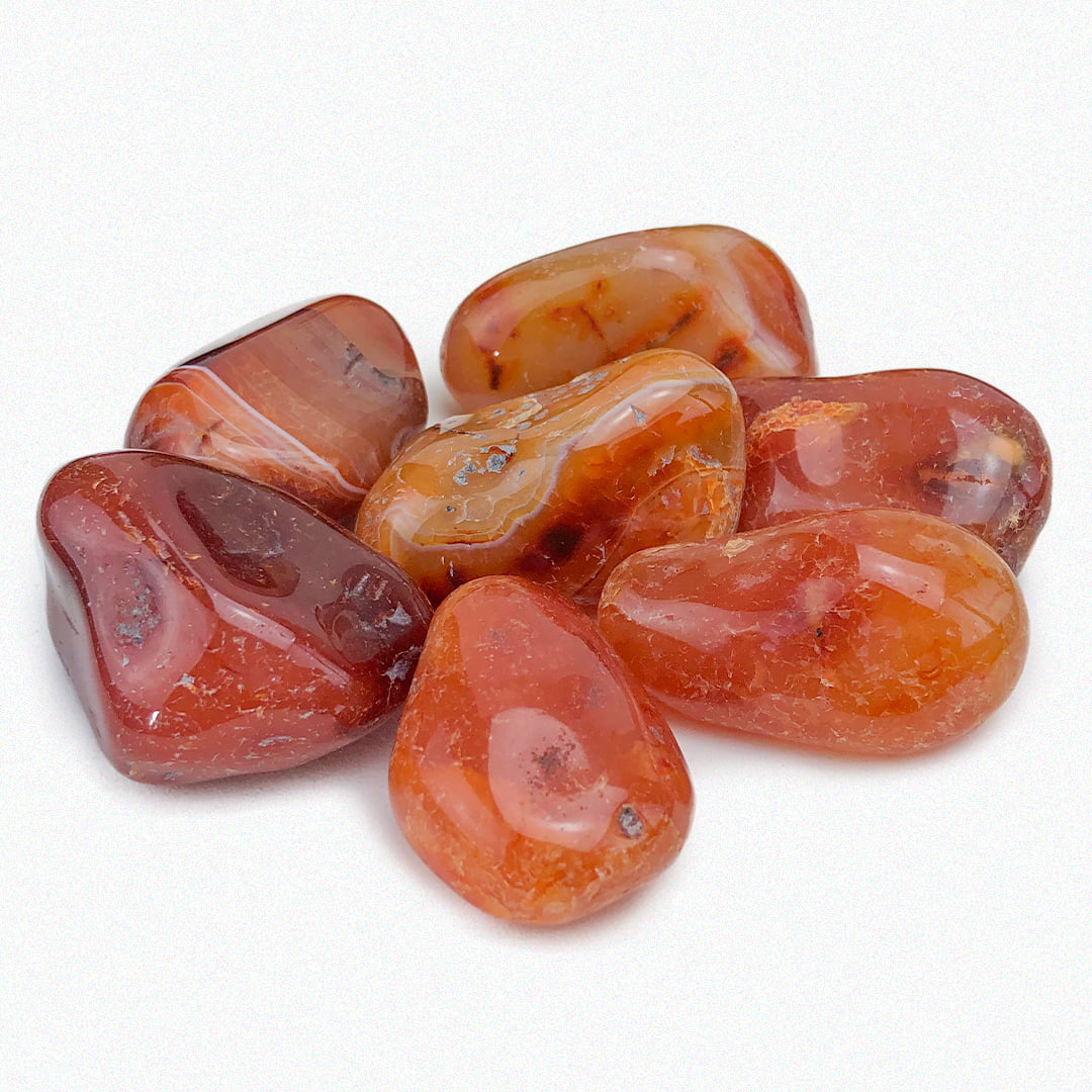 Pedra Cornalina Rolada 3,5 a 4 cm Comprar