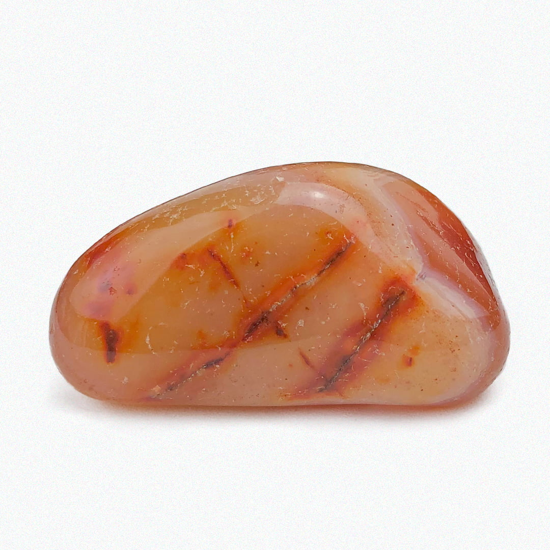 Pedra Cornalina Rolada 3,5 a 4 cm Comprar